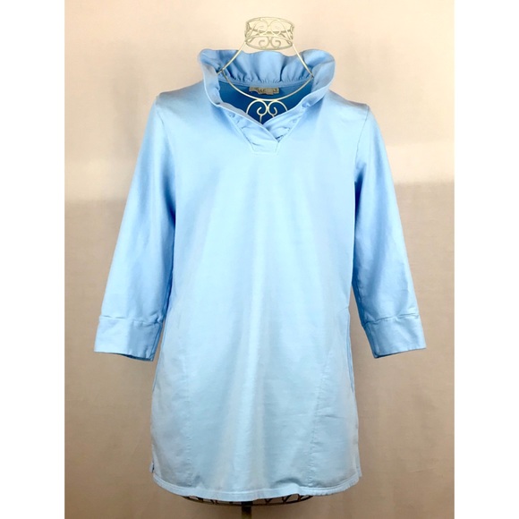 INAE | Tops | Inae Collection Blue Sweatshirt Tunic S | Poshmark